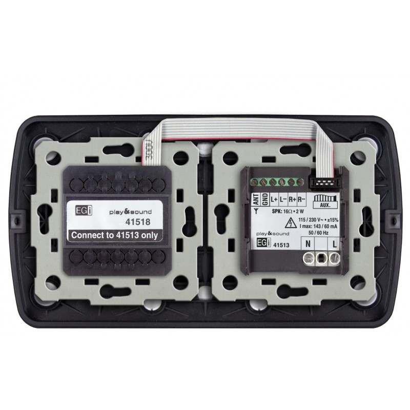 Kit Wall Radio Bluetooth avec FM RDS, USB-mp3 et entrées ligne, sortie ...